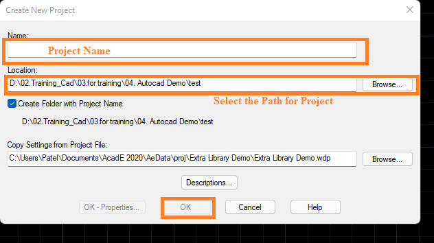 How To Create Project And Copy Project In AutoCAD Electrical ...