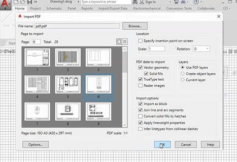 How to convert the pdf file to CAD file or DWG file in AutoCAD ...